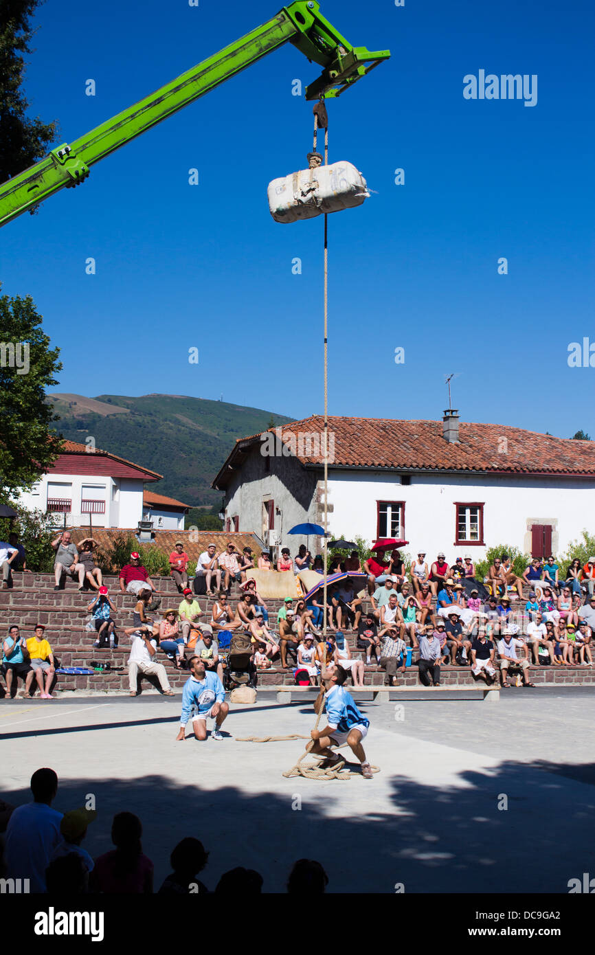 basque country competition strength festival Stock Photo - Alamy