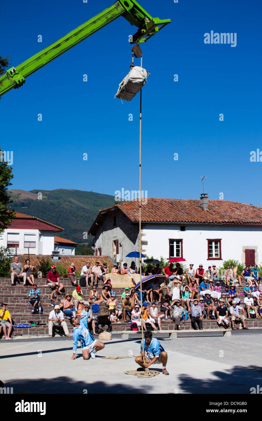basque country competition strength festival Stock Photo - Alamy