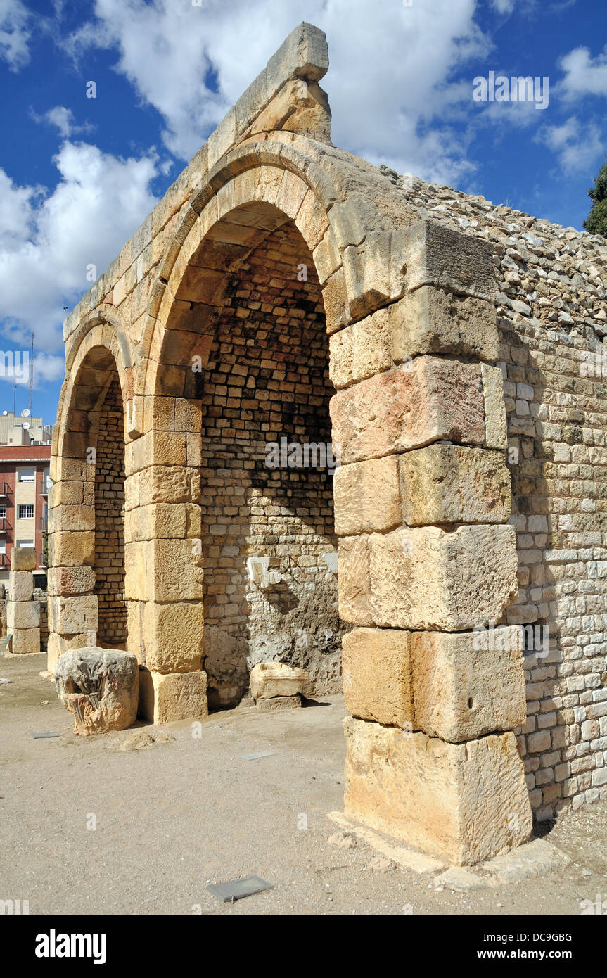 Archaeology site in Tarragona, Spain - old roman ruins Stock Photo - Alamy