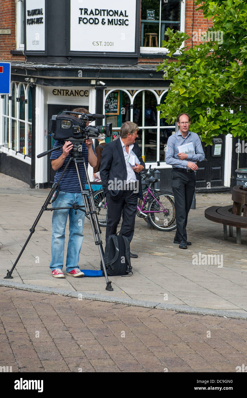 Outside broadcast unit for BBC Look East with Kim Riley, Chief Reporter ...