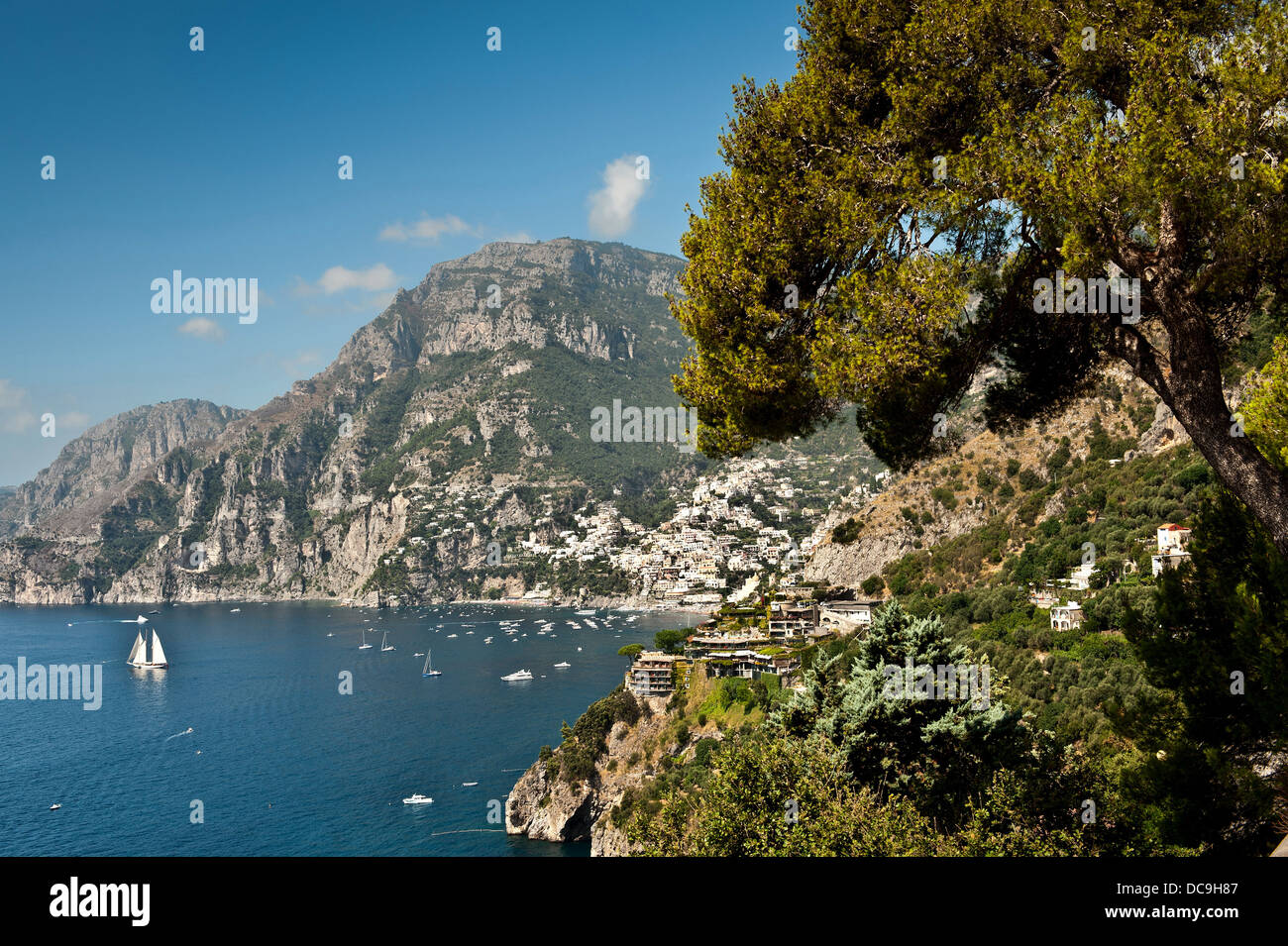 Amalfi coast italy praiano hi-res stock photography and images - Alamy