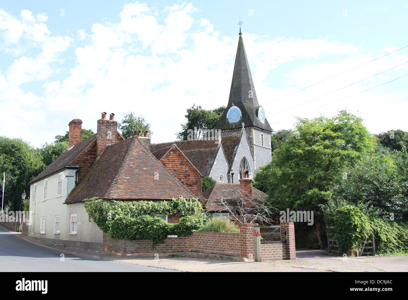 St Peter’s church in the village of Bridge, just outside Canterbury in ...