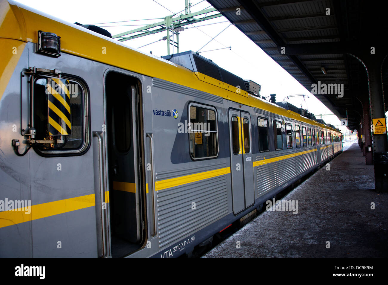 Train at the station. Gothenburg-Sweeden Stock Photo - Alamy
