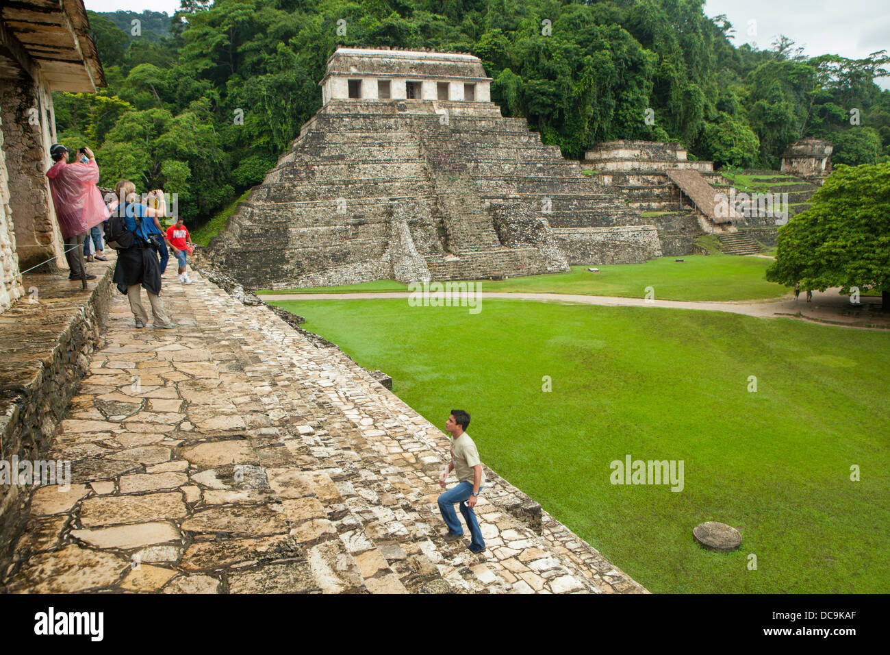 Touring the grounds of Palenque Mayan Ruins in Chiapas State, Mexico ...