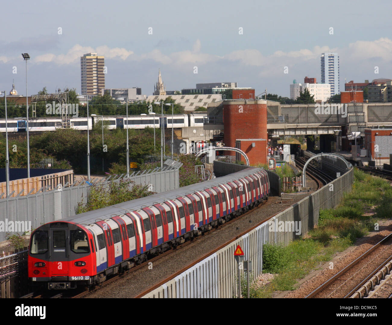 London Underground Jubilee Line trains Stock Photo - Alamy