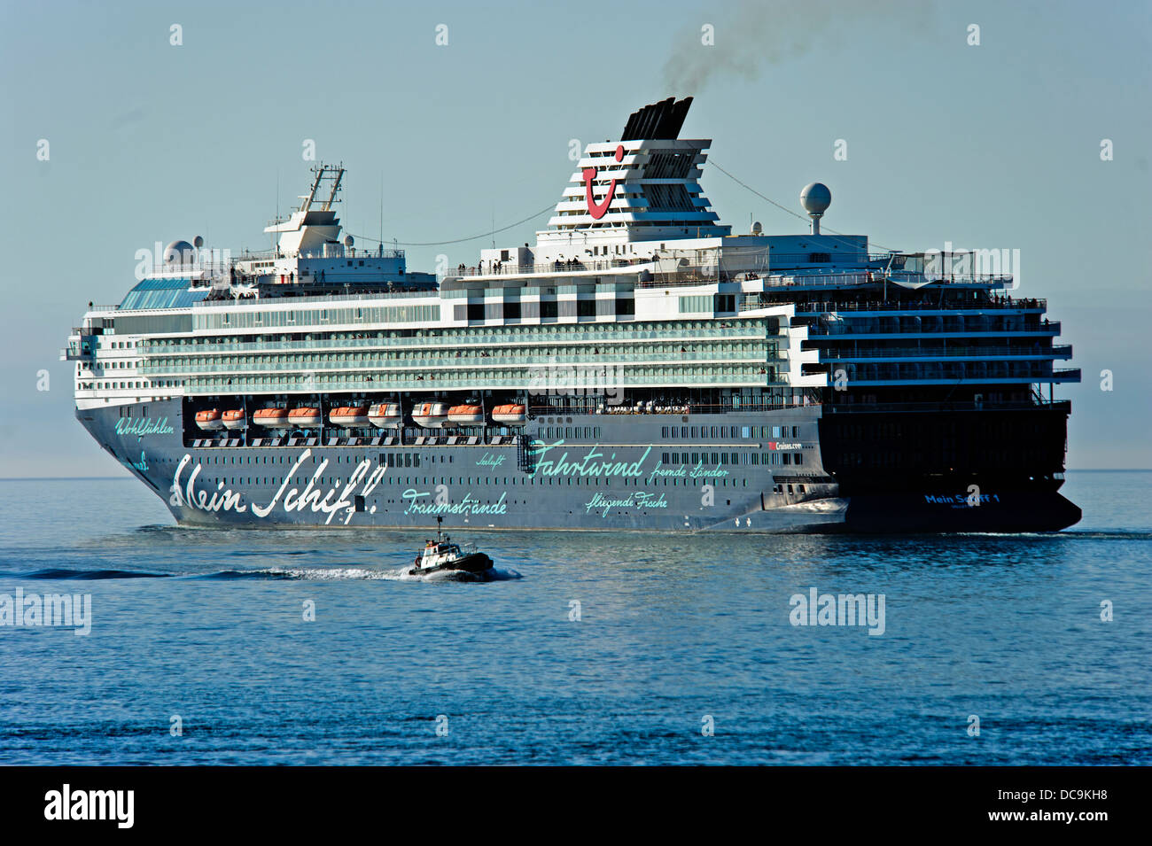 Mein Schiff 1 cruise ship Holyhead Harbour Anglesey North Wales Uk ...
