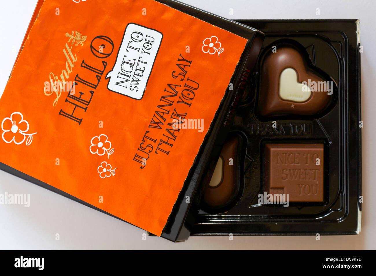 box of Lindt Hello nice to sweet you just wanna say thank you ...
