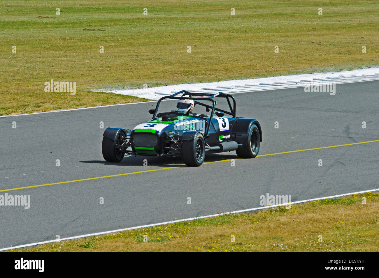 Racing at Ty Croes Anglesey Circuit North Wales Uk Stock Photo - Alamy
