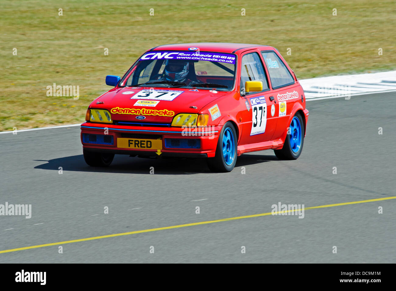 Racing at Ty Croes Anglesey Circuit North Wales Uk Stock Photo - Alamy