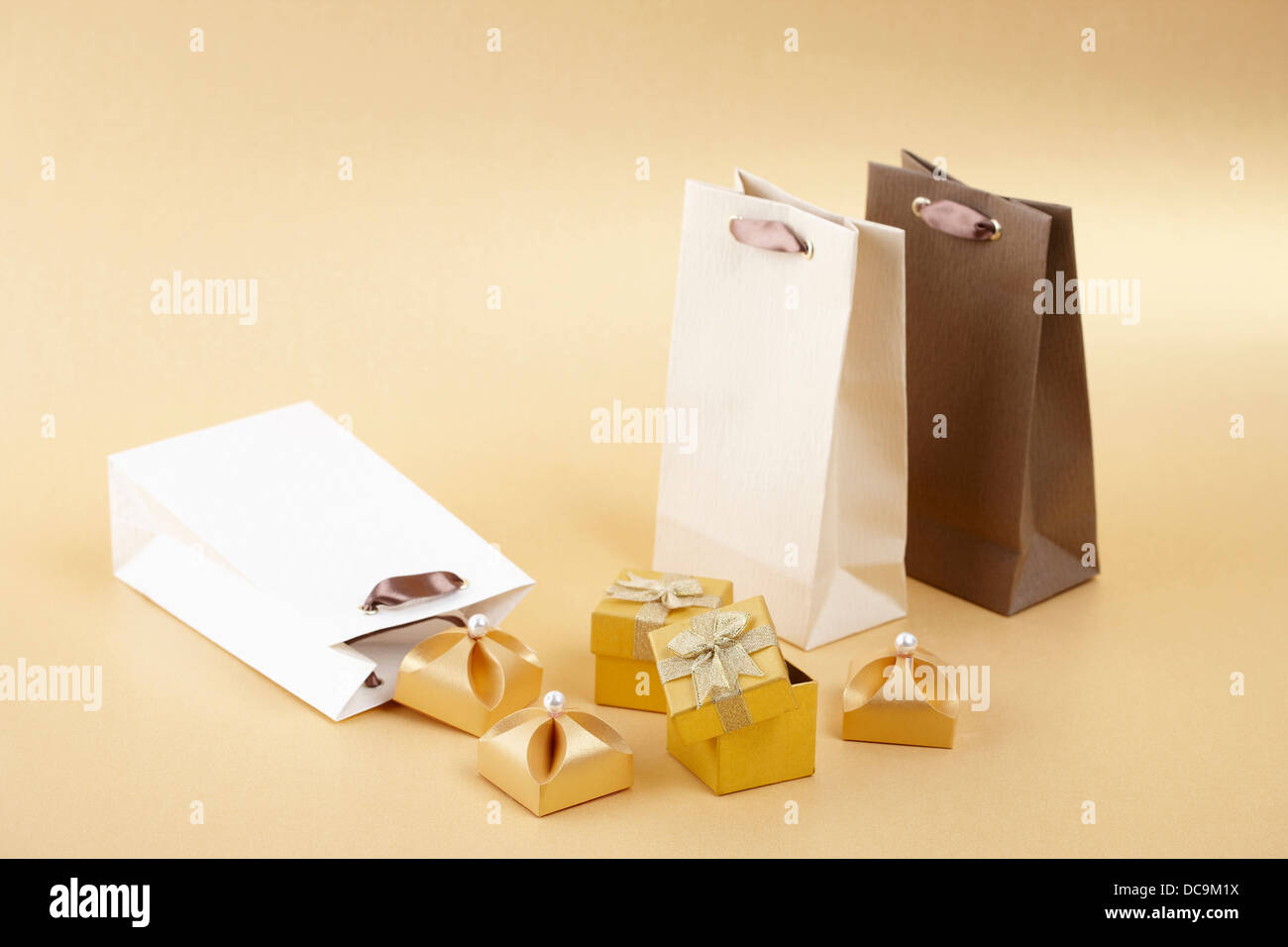 gift boxes and gift bags Stock Photo - Alamy