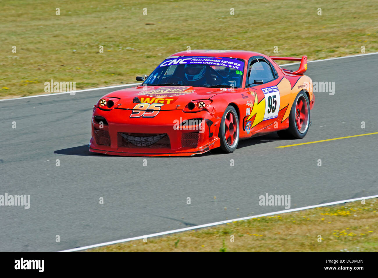 Racing at Ty Croes Anglesey Circuit North Wales Uk Stock Photo - Alamy