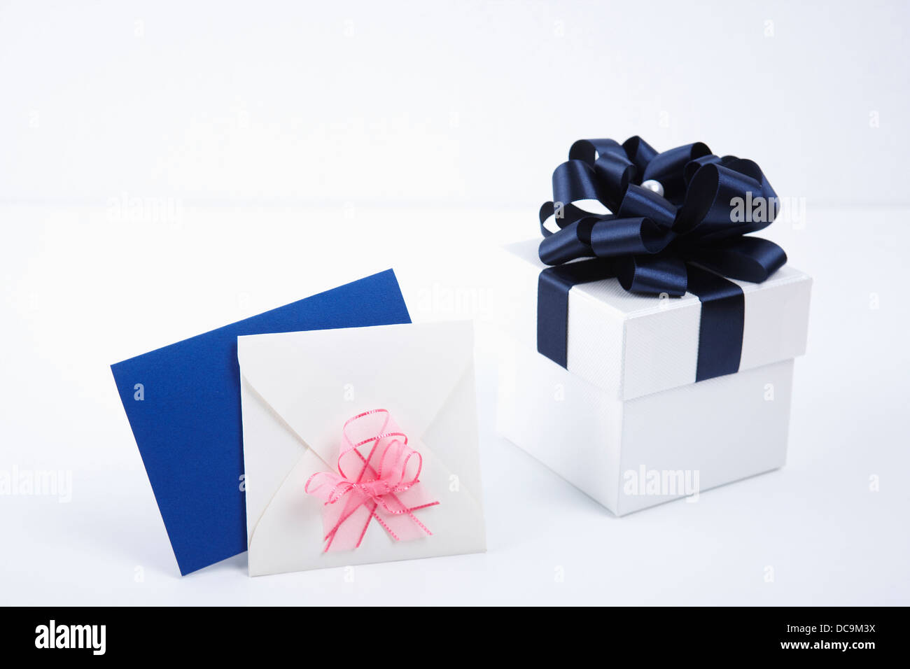 gift box and letters Stock Photo - Alamy