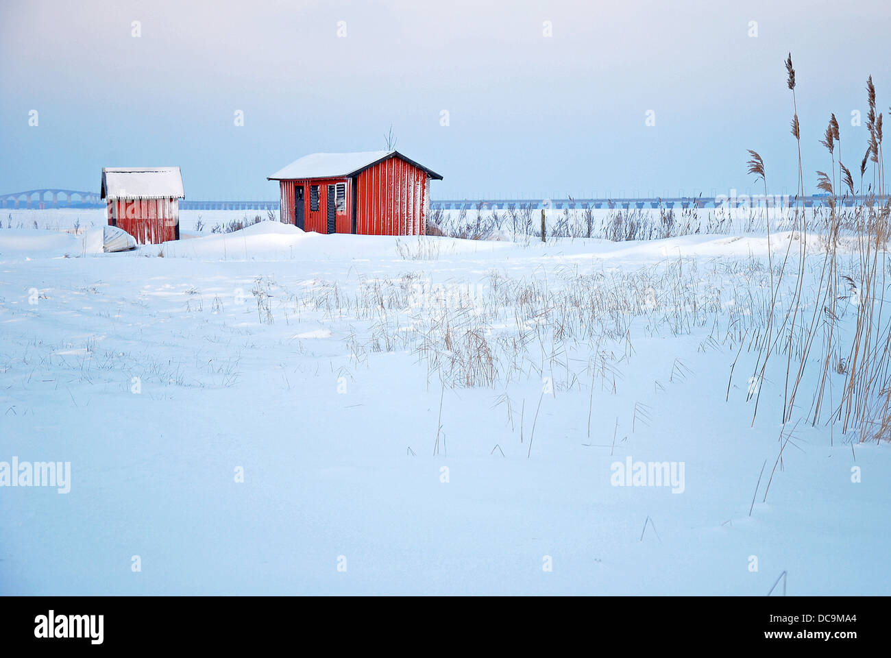 Red cabins hi-res stock photography and images - Alamy