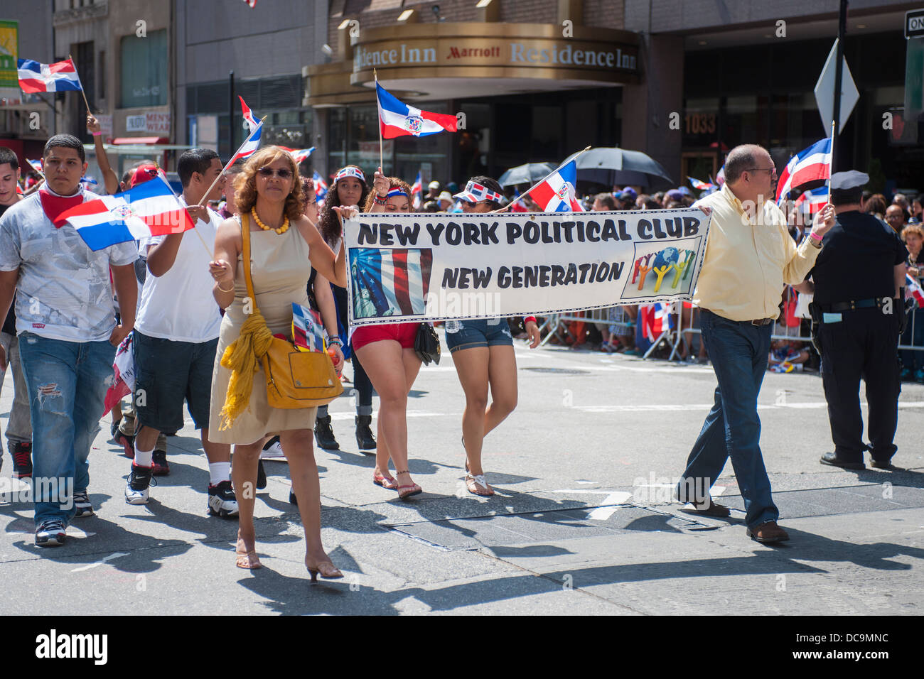 Thousands of Dominican-Americans and their friends and supporters march ...