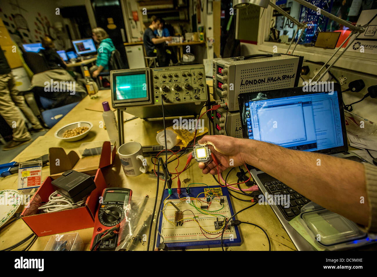 Hackspace founders Jonty Wareing 28 software developer and Russ Garrett ...
