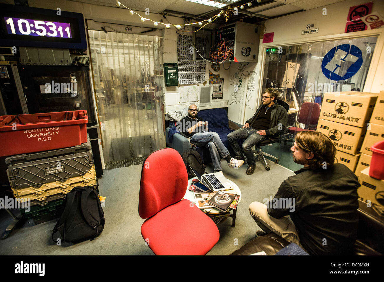 Hackspace founders Jonty Wareing 28 software developer and Russ Garrett ...