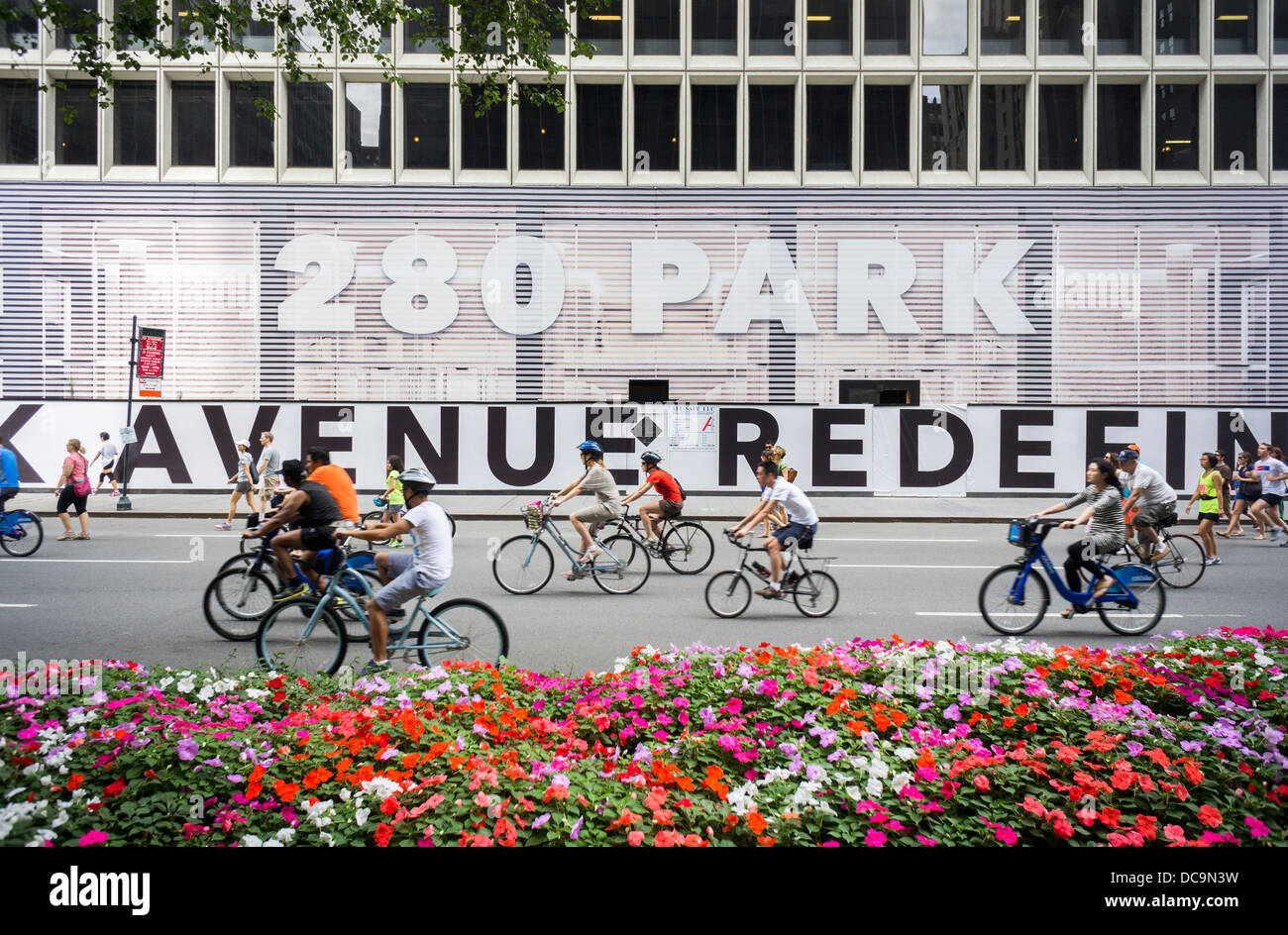 Renovation of the 280 Park Avenue office building is seen on Saturday ...