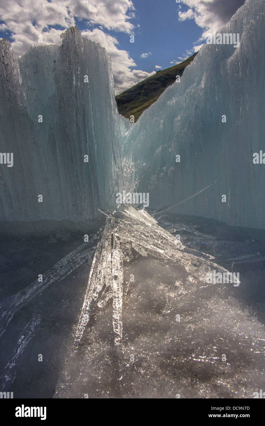 Ice formation. Along Kongakut River. Arctic National Wildlife Refuge ...