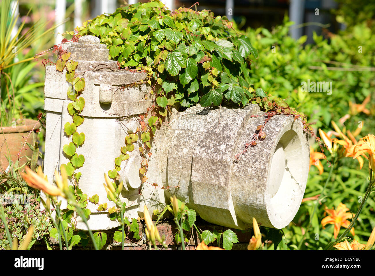 Stone camera garden sculpture Stock Photo - Alamy