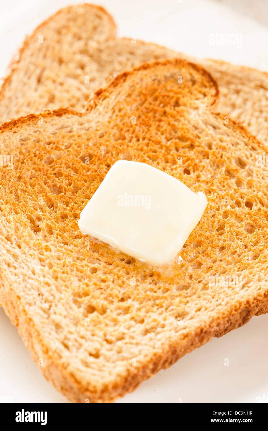 Whole wheat buttered toast breakfast hi-res stock photography and ...