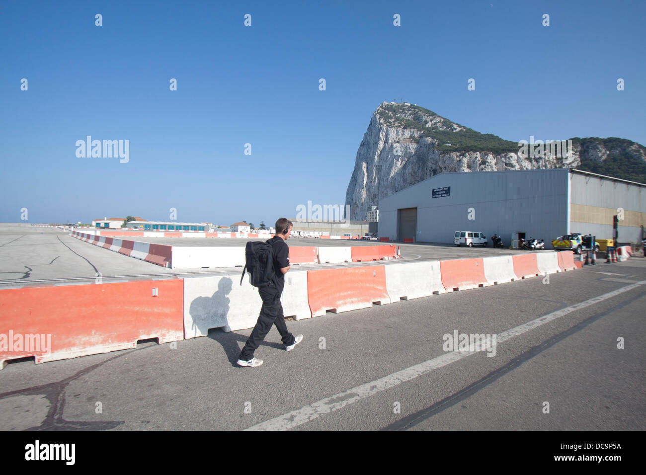 Gibraltar. 13th August 2013. Tourists are caught up in the dispute ...