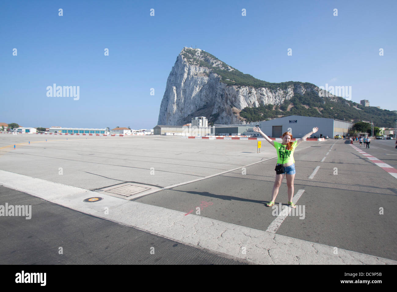 Gibraltar. 13th August 2013. Tourists are caught up in the dispute ...