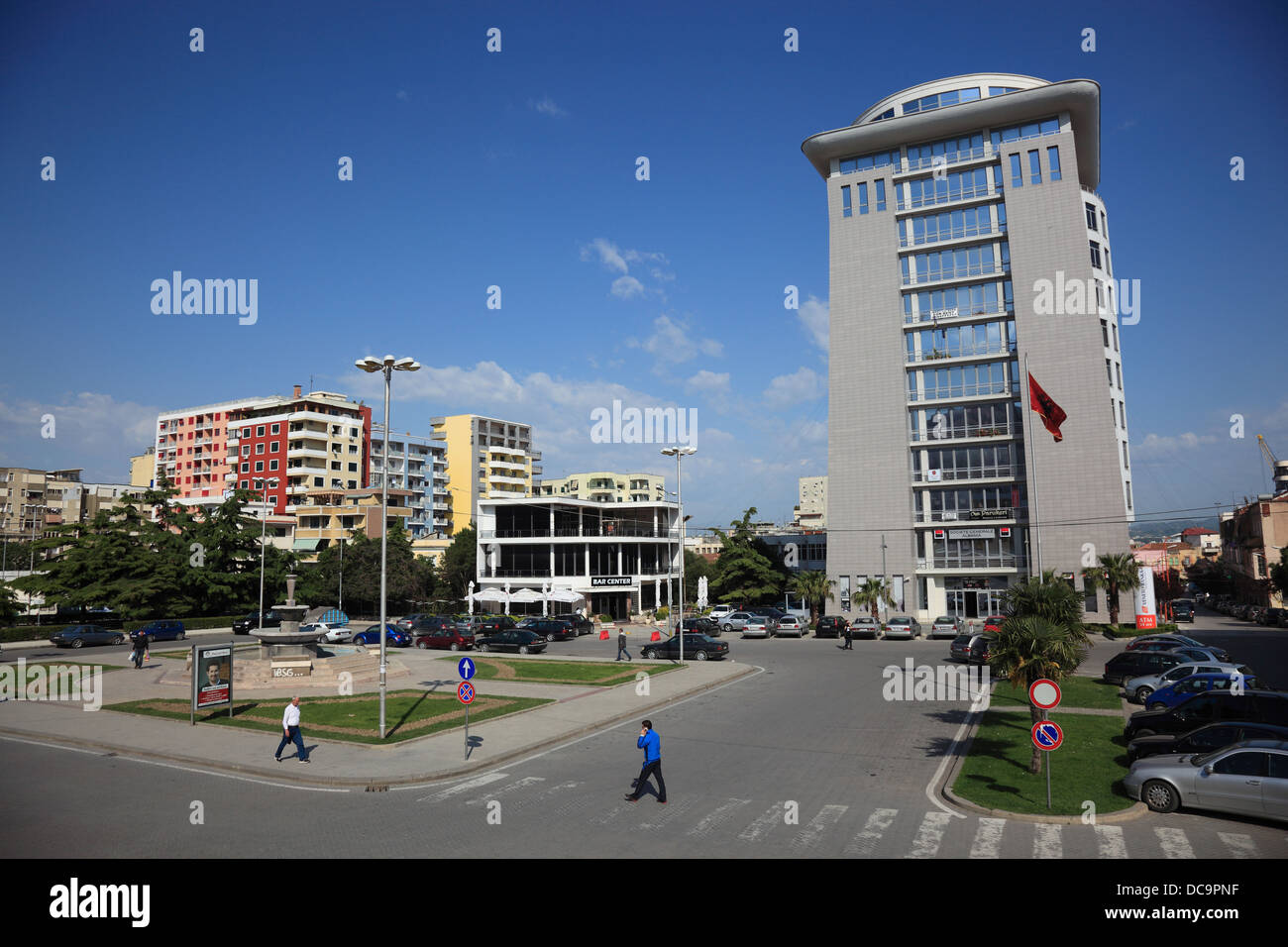 Durres, second largest city of Albania, the city center Stock Photo - Alamy