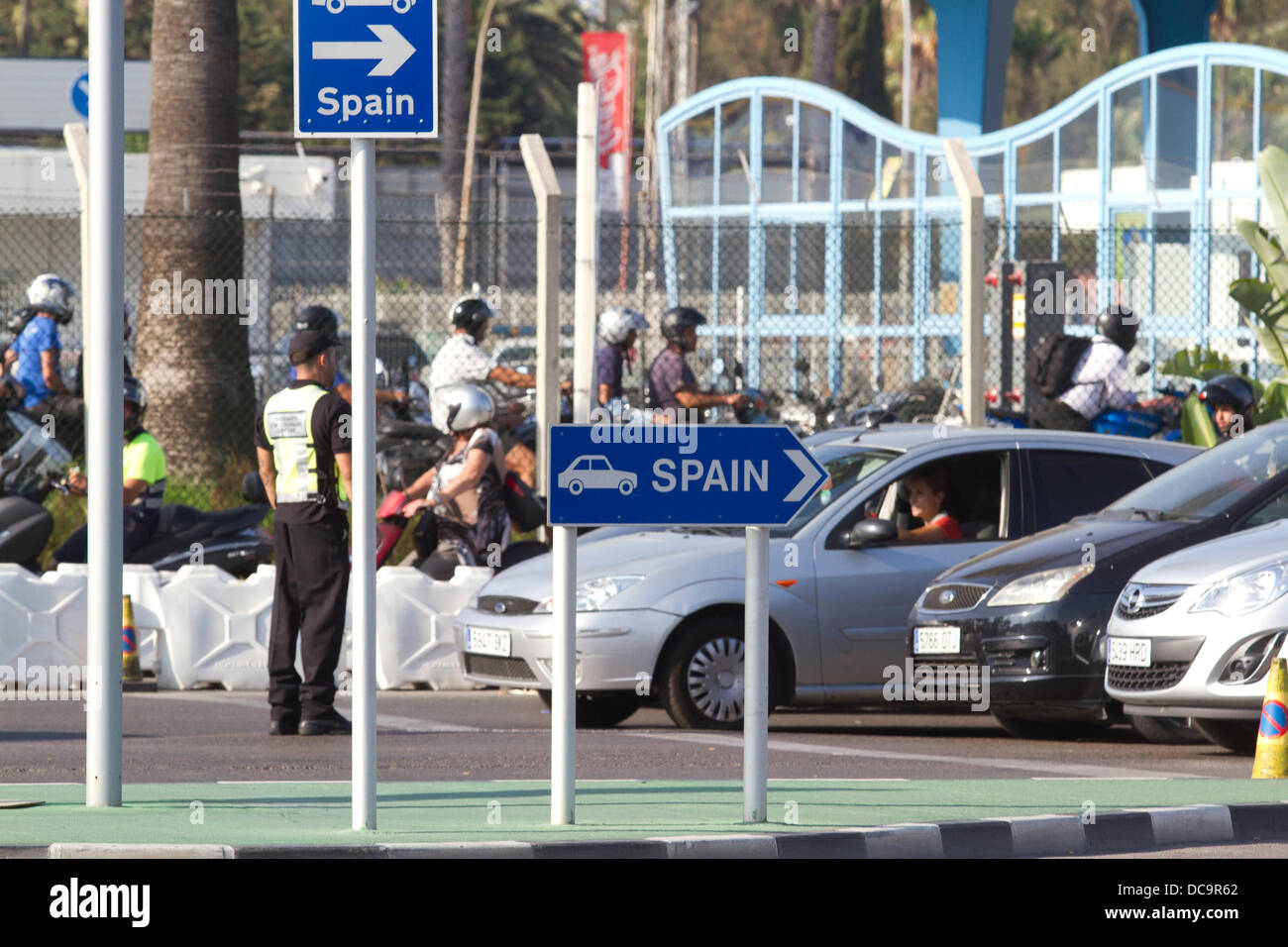 Gibraltar british police border hi-res stock photography and images - Alamy