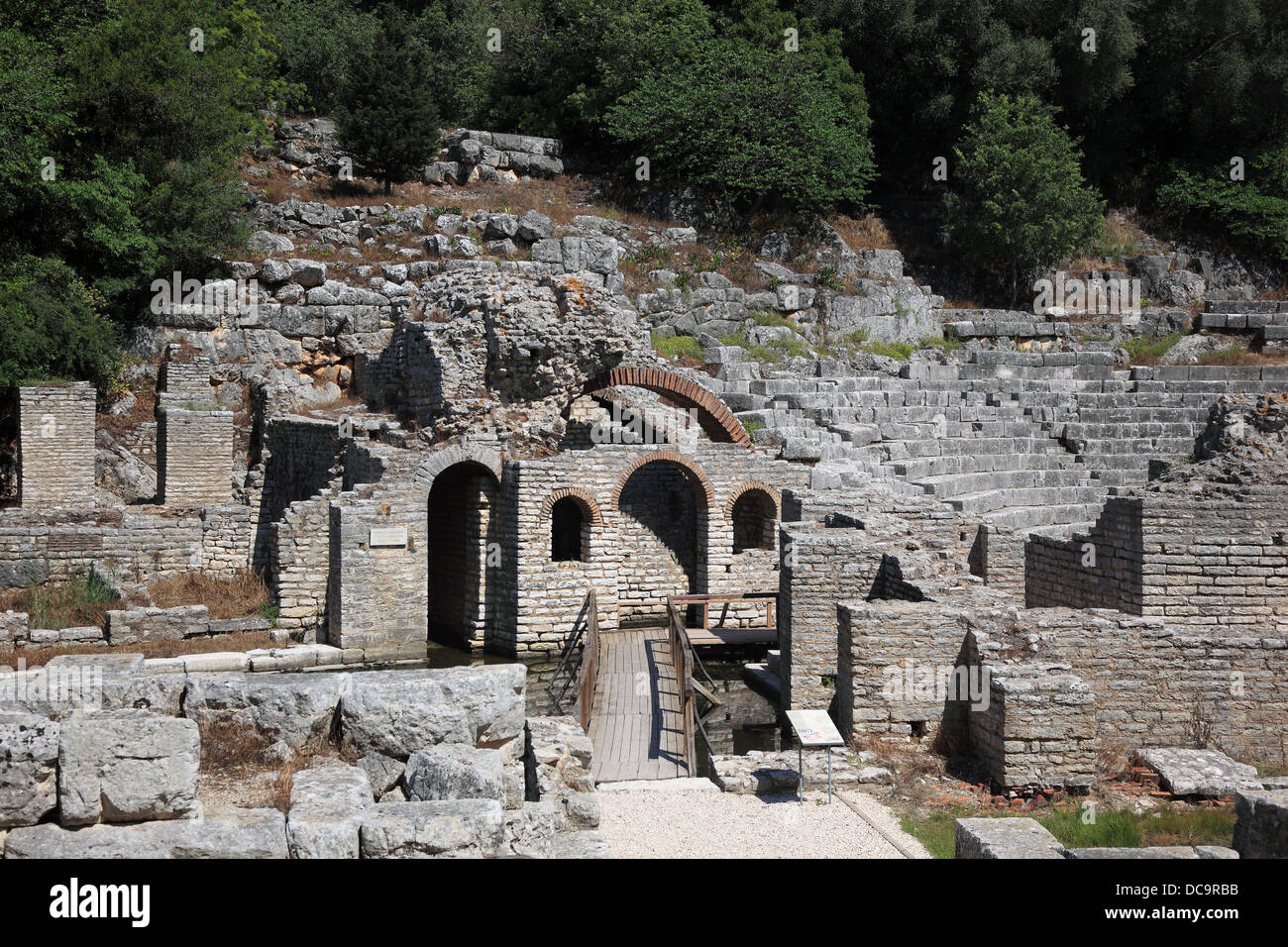 Buthrotum, Butrint, Butrinti, ancient greek and roman city in the south ...