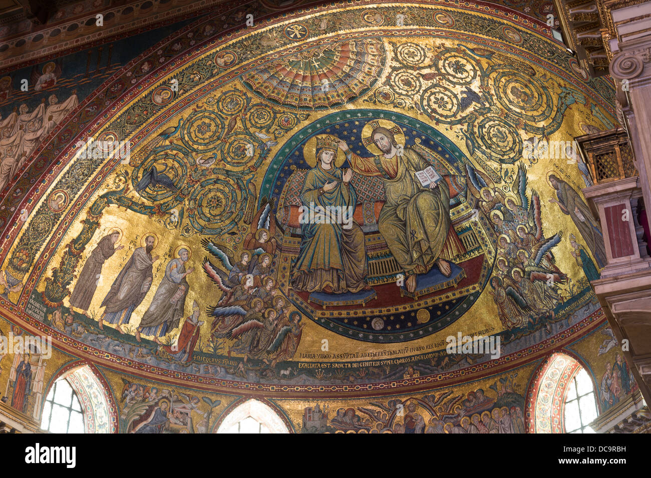 mosaics of the apse semi-dome, Basilica di Santa Maria Maggiore, Rome, Italy Stock Photo - Alamy