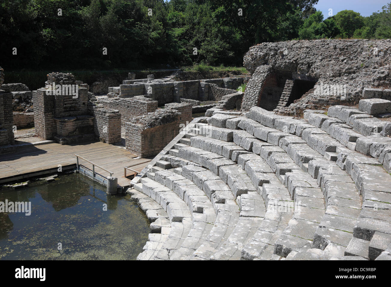 Buthrotum, Butrint, Butrinti, ancient greek and roman city in the south ...