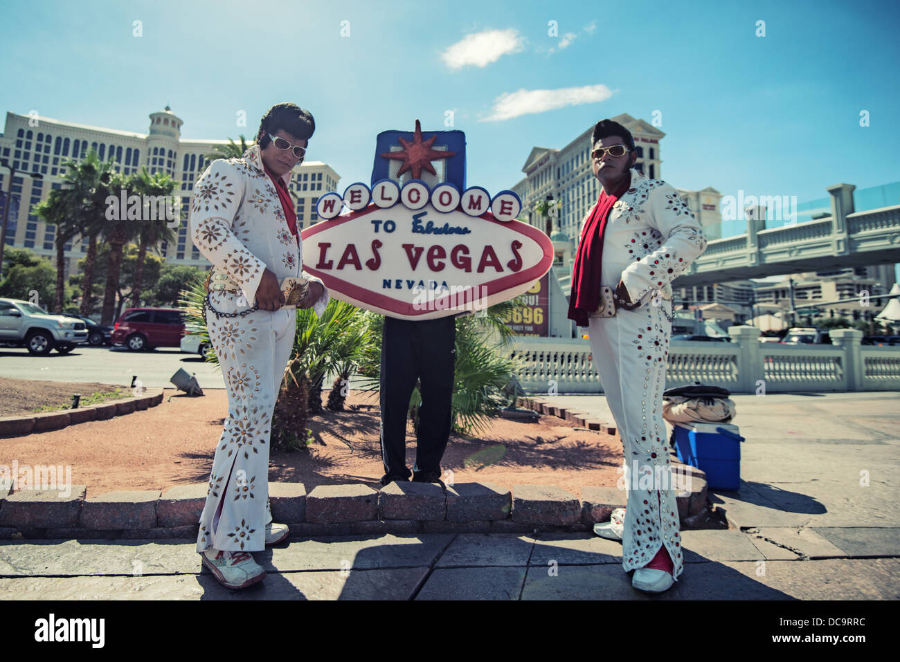 Portrait of Elvis Impersonators, South Las Vegas Boulevard, Las Vegas ... Portrait of Elvis Impersonators, South Las Vegas Boulevard, Las Vegas ...