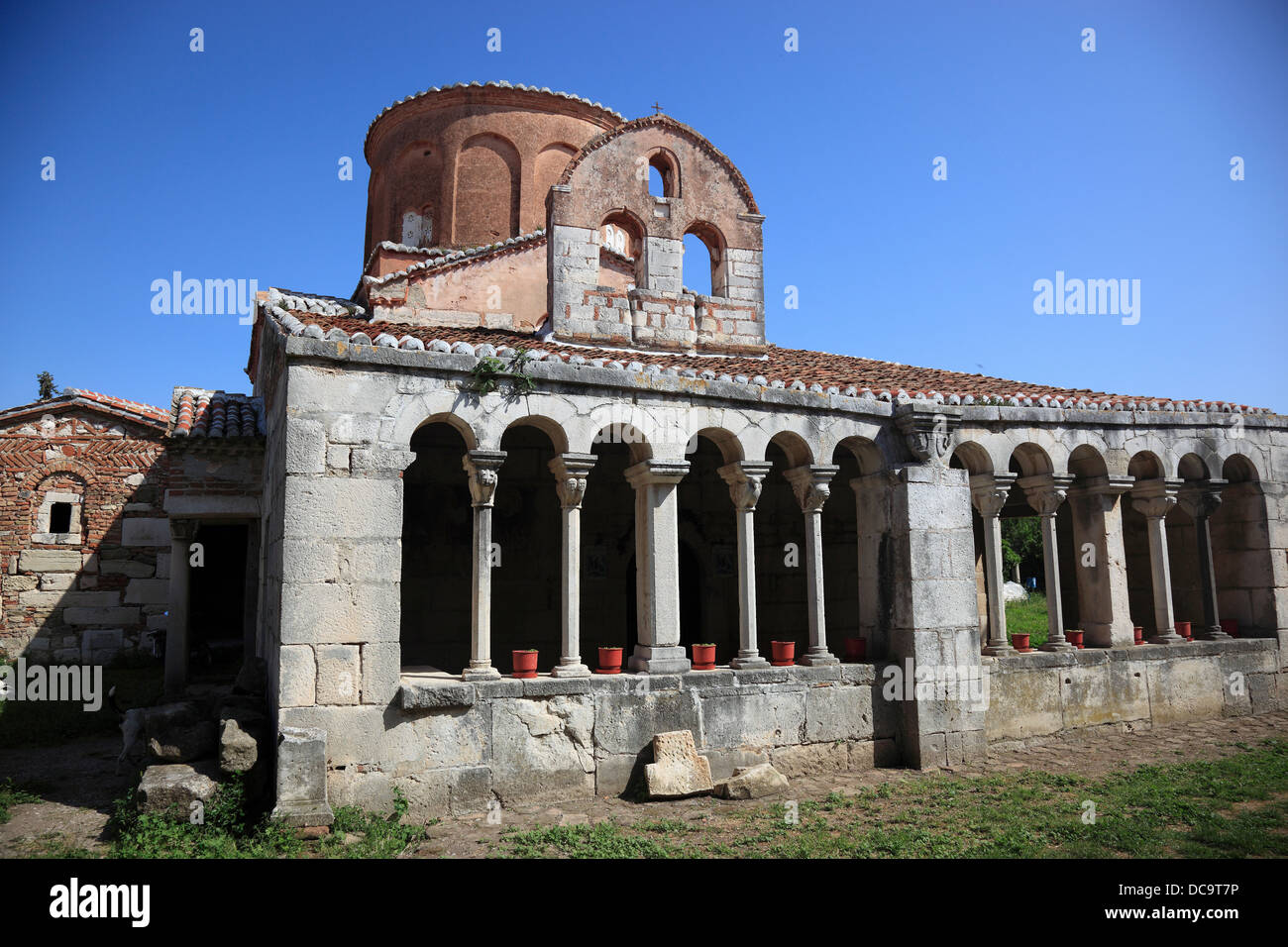 Apollonia, Illyria, a ancient greek city in Albania. Monastery and ...