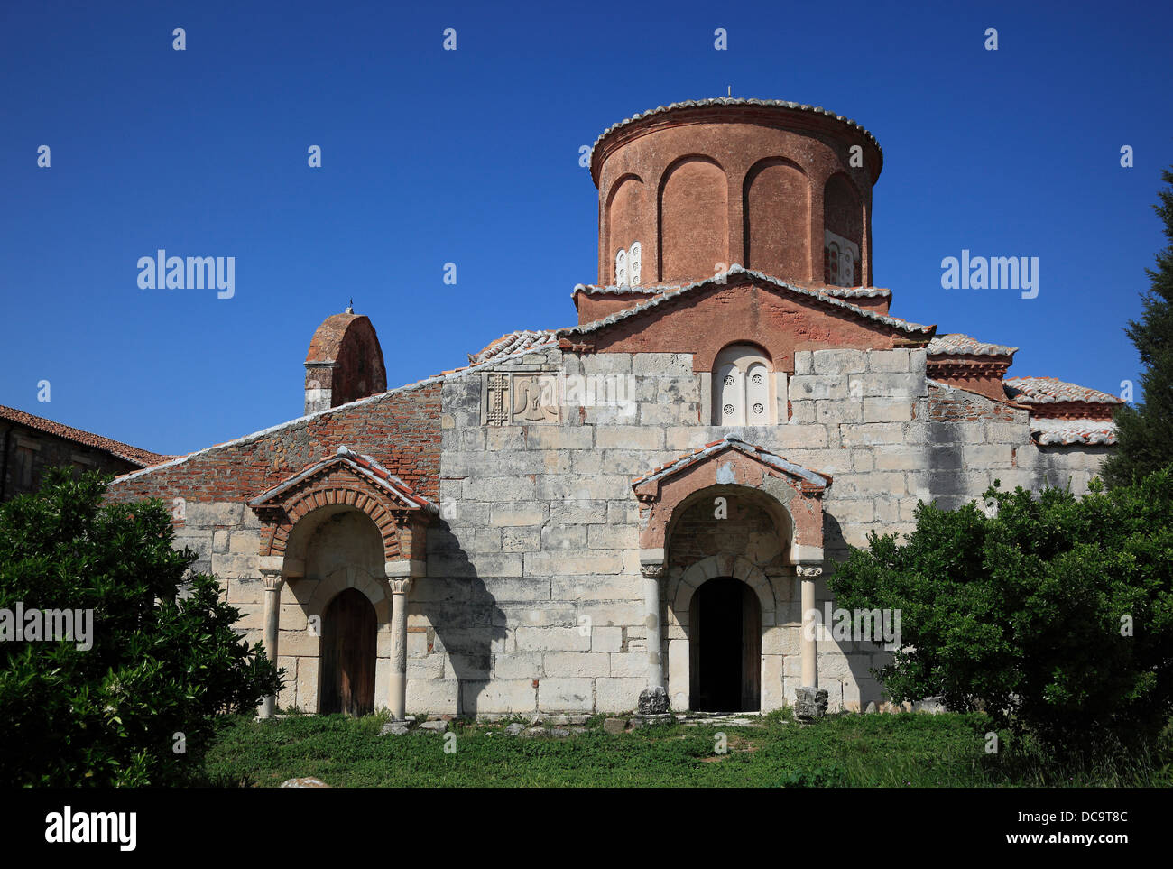 Apollonia, Illyria, a ancient greek city in Albania. Monastery and ...