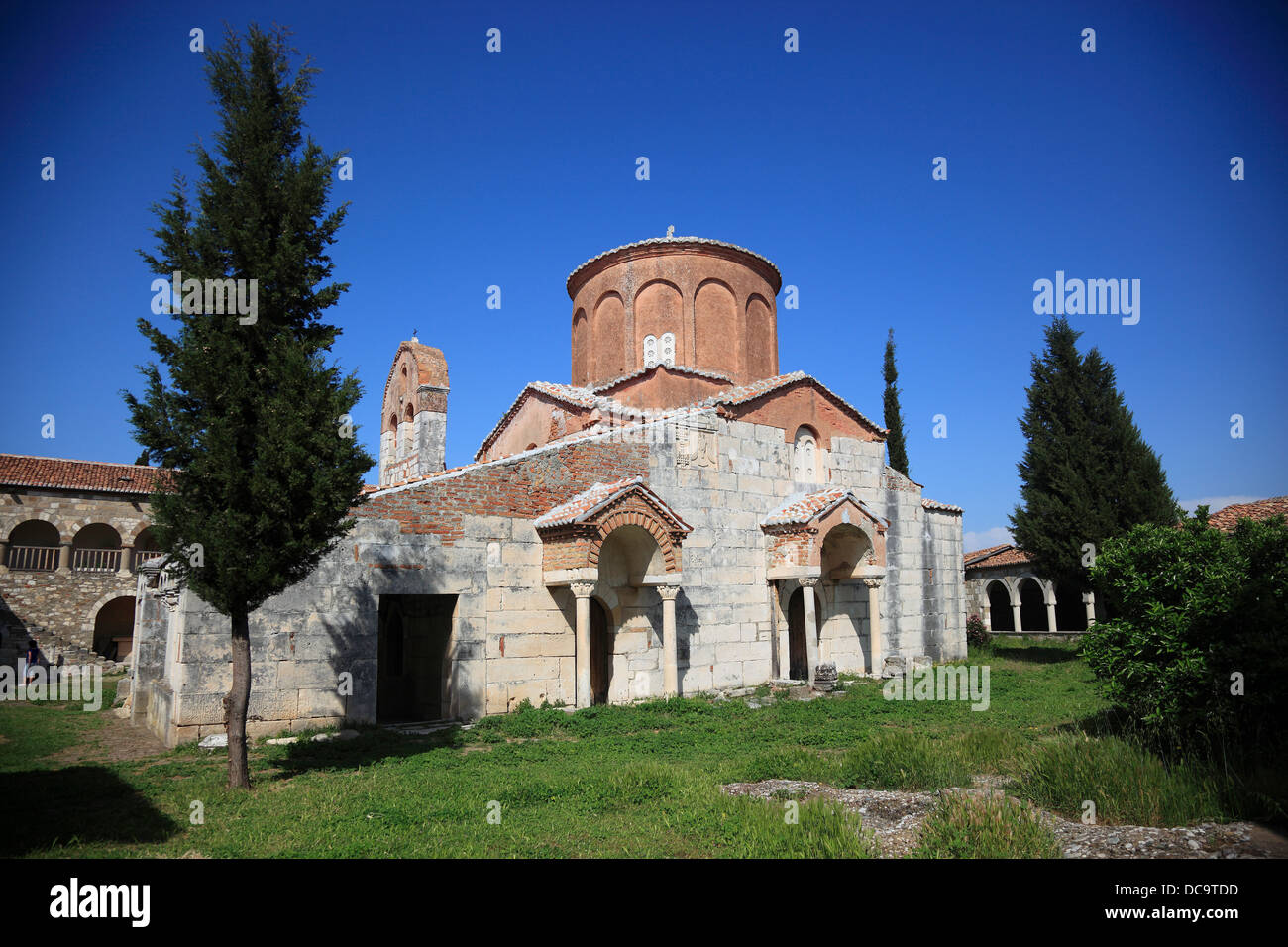Apollonia, Illyria, a ancient greek city in Albania. Monastery and ...