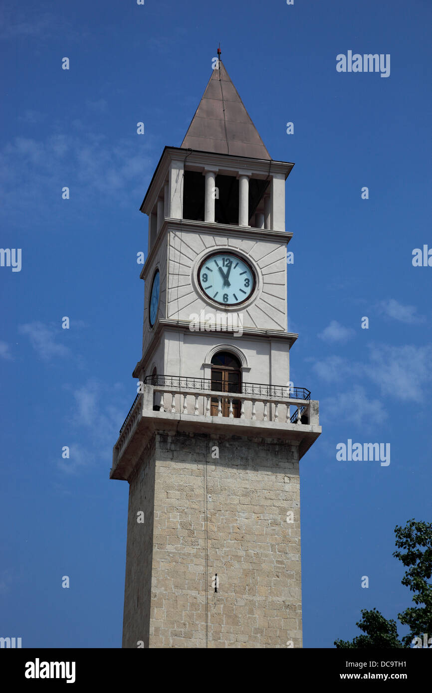 Tirana, Albania, the clocktower, Kulla e Sahatit e Tiranës, or Kulla e ...