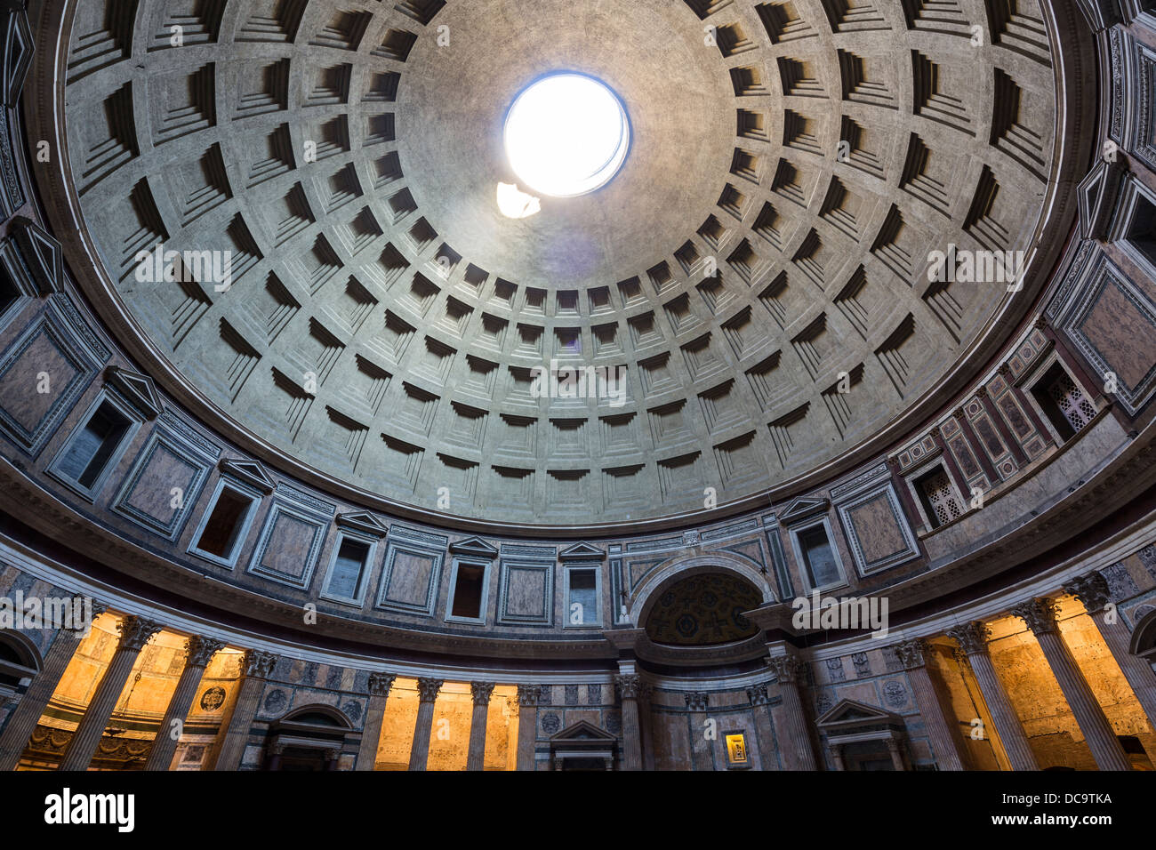 interior dome of Pantheon, Rome, Italy Stock Photo - Alamy