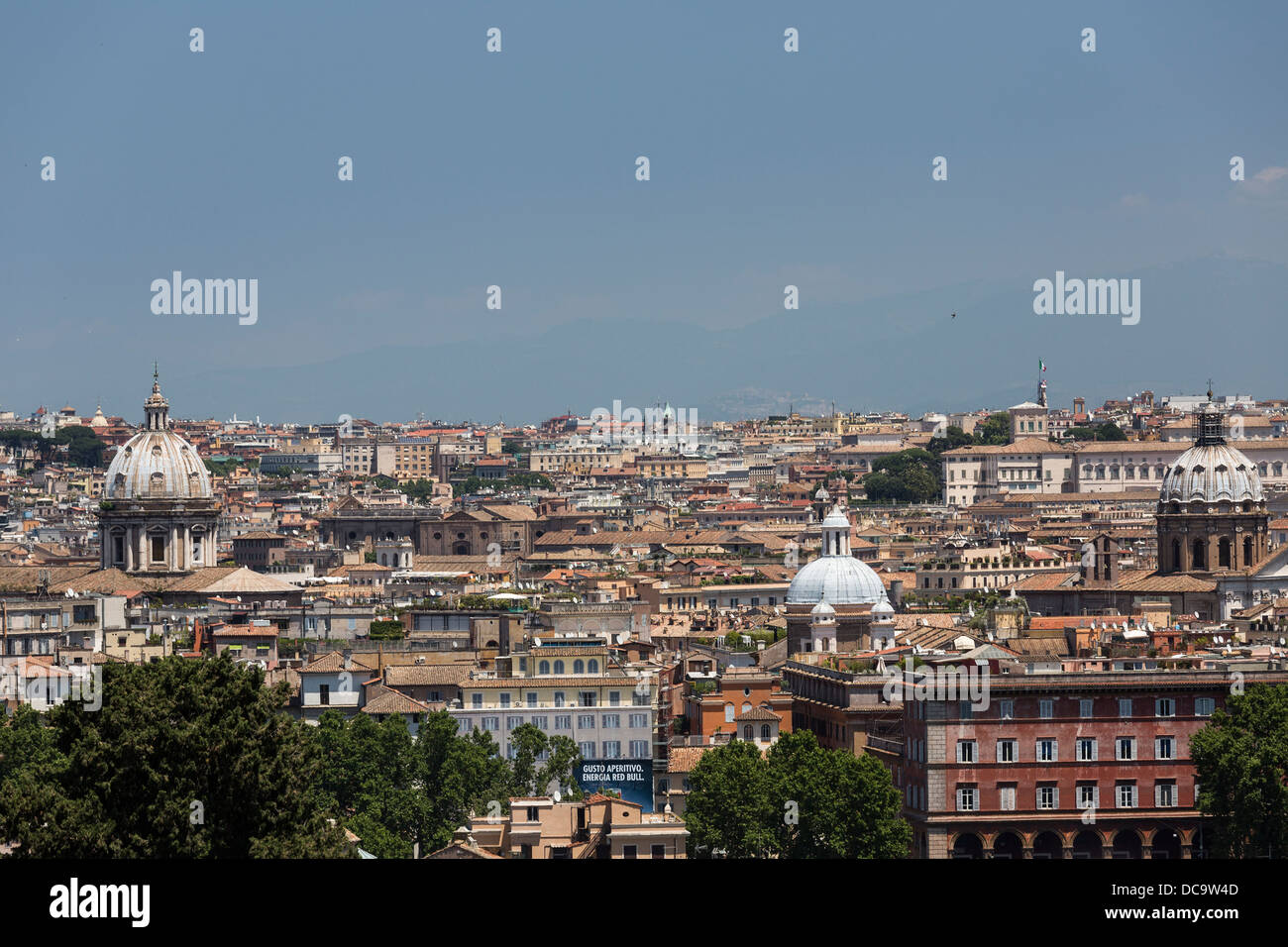 view of Rome from Montorio, the Golden Hill, Italy Stock Photo - Alamy