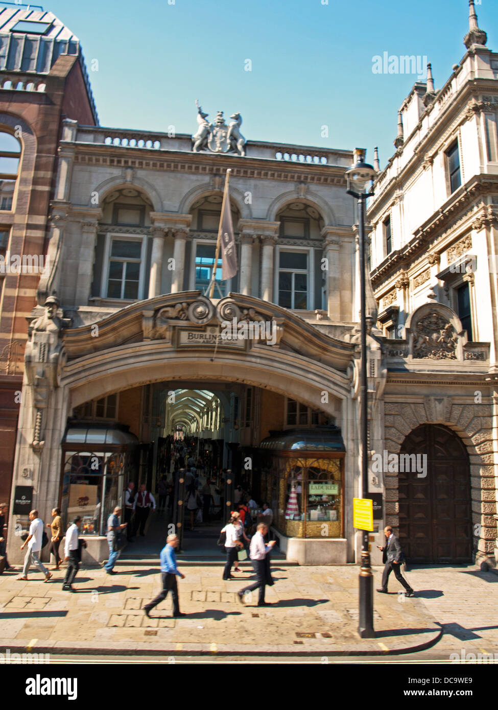 Entrance to Burlington Arcade on Piccadilly in London's West End Stock ...
