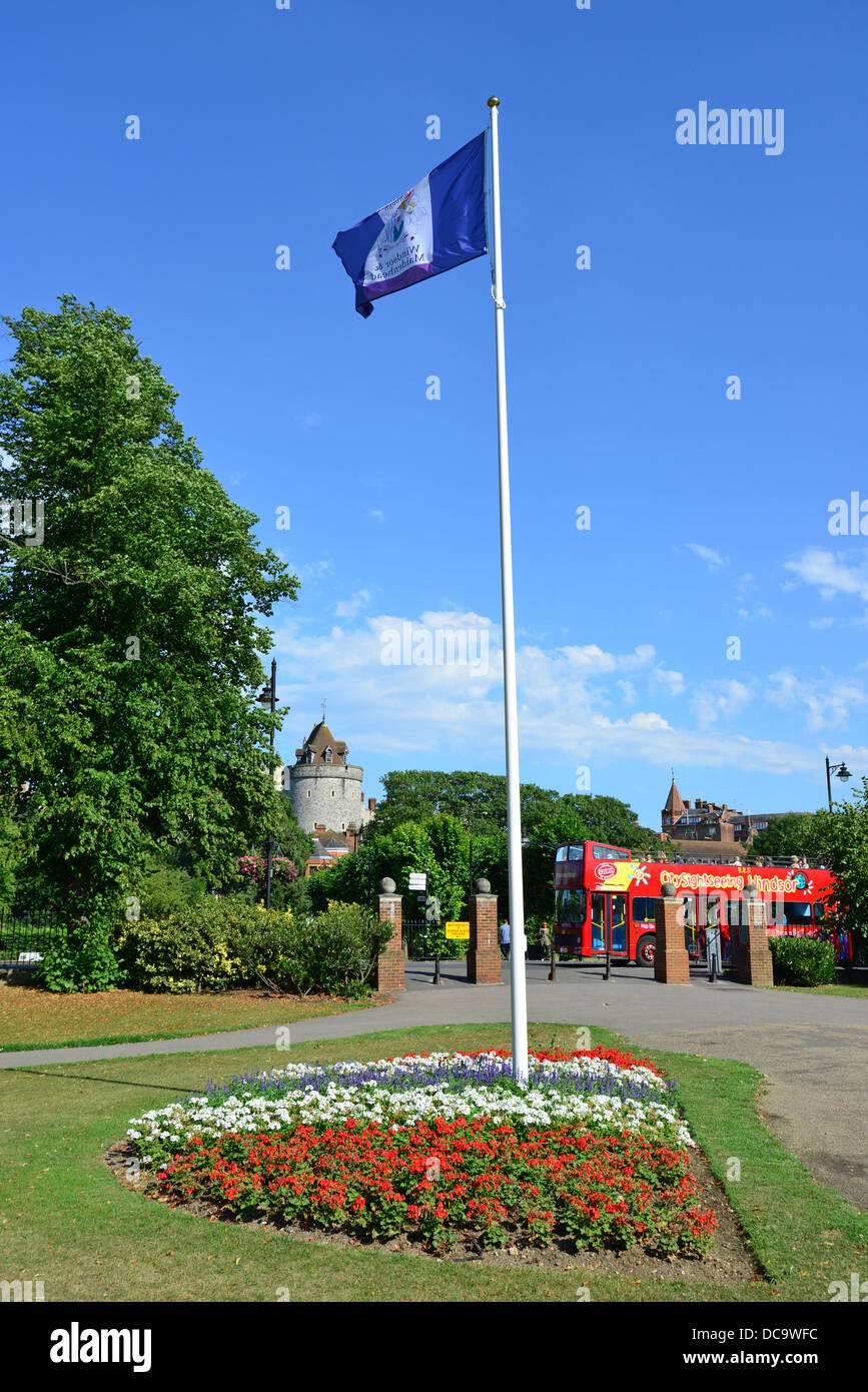 Windsor Castle from Alexandra Gardens, Windsor, Berkshire, England, United Kingdom Stock Photo ...