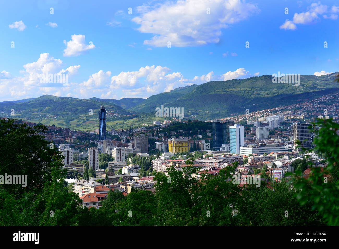A view of modern Sarajevo Stock Photo - Alamy