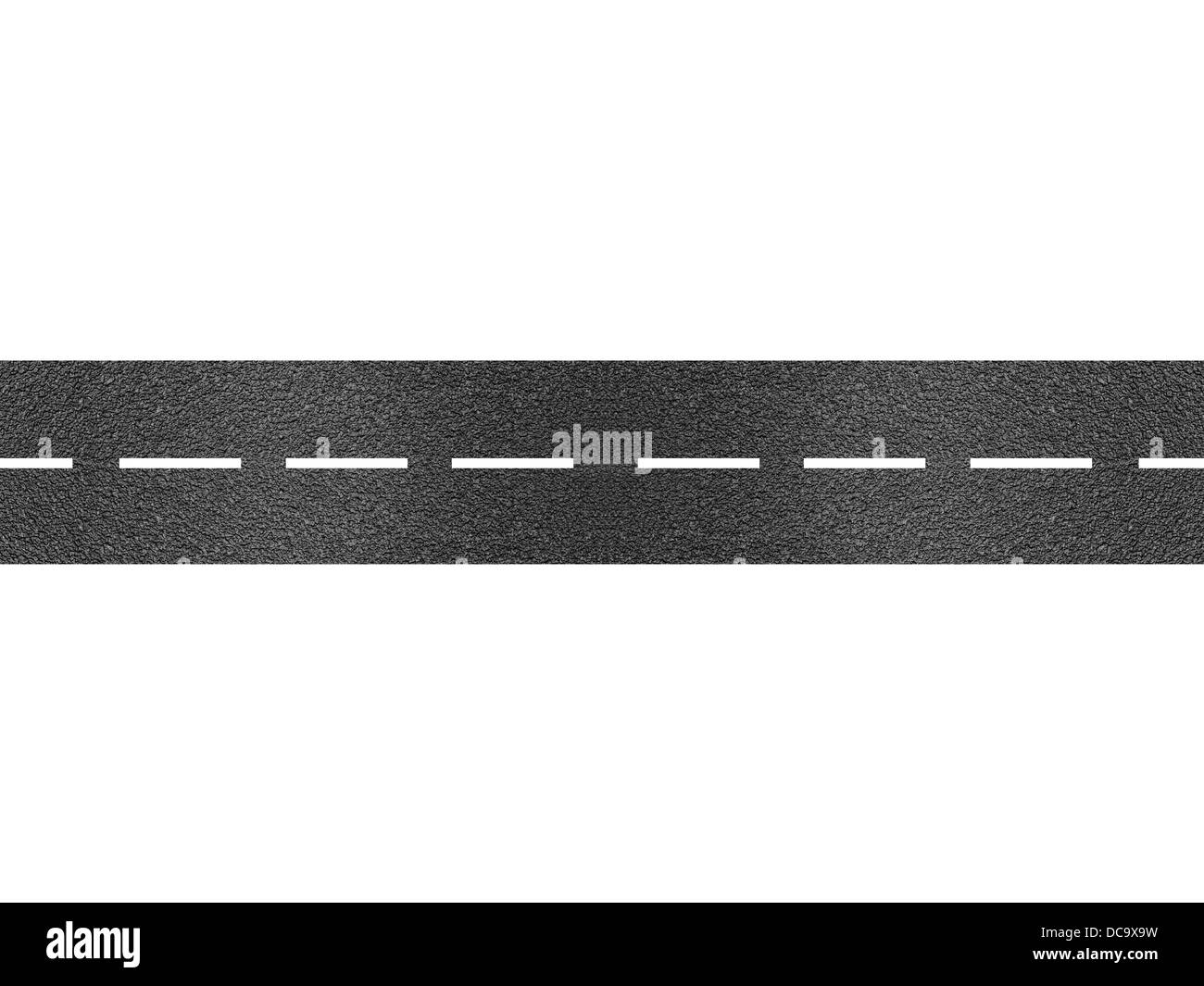 A bitumen road isolated against a white background Stock Photo - Alamy