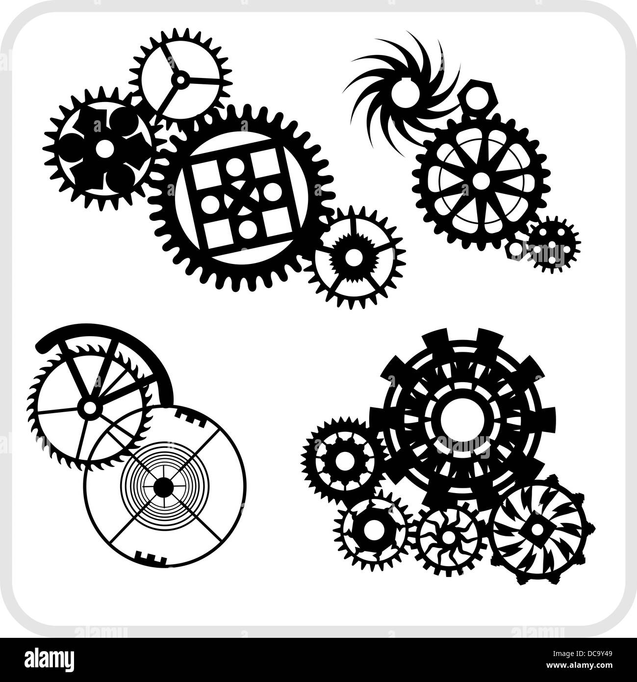 Gear Design - vinyl-ready illustration Stock Photo - Alamy