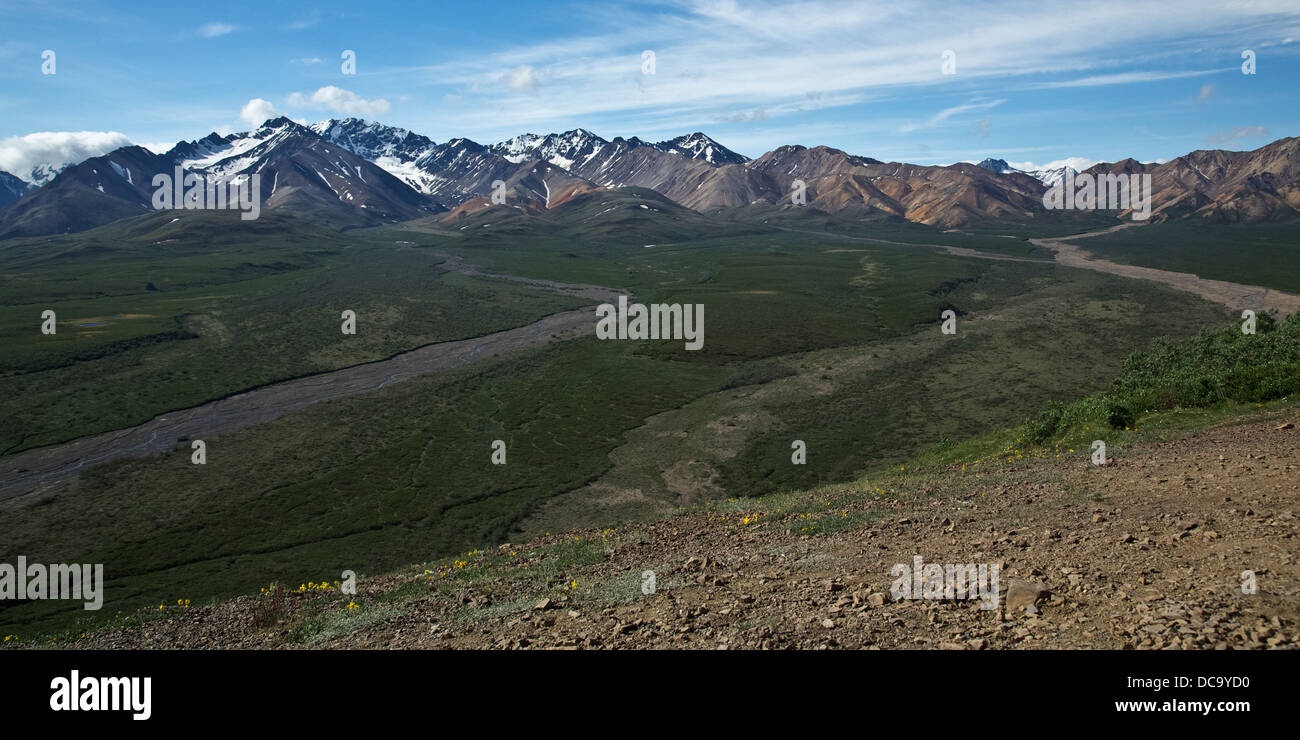 Denali's Polychrome Pass Stock Photo - Alamy