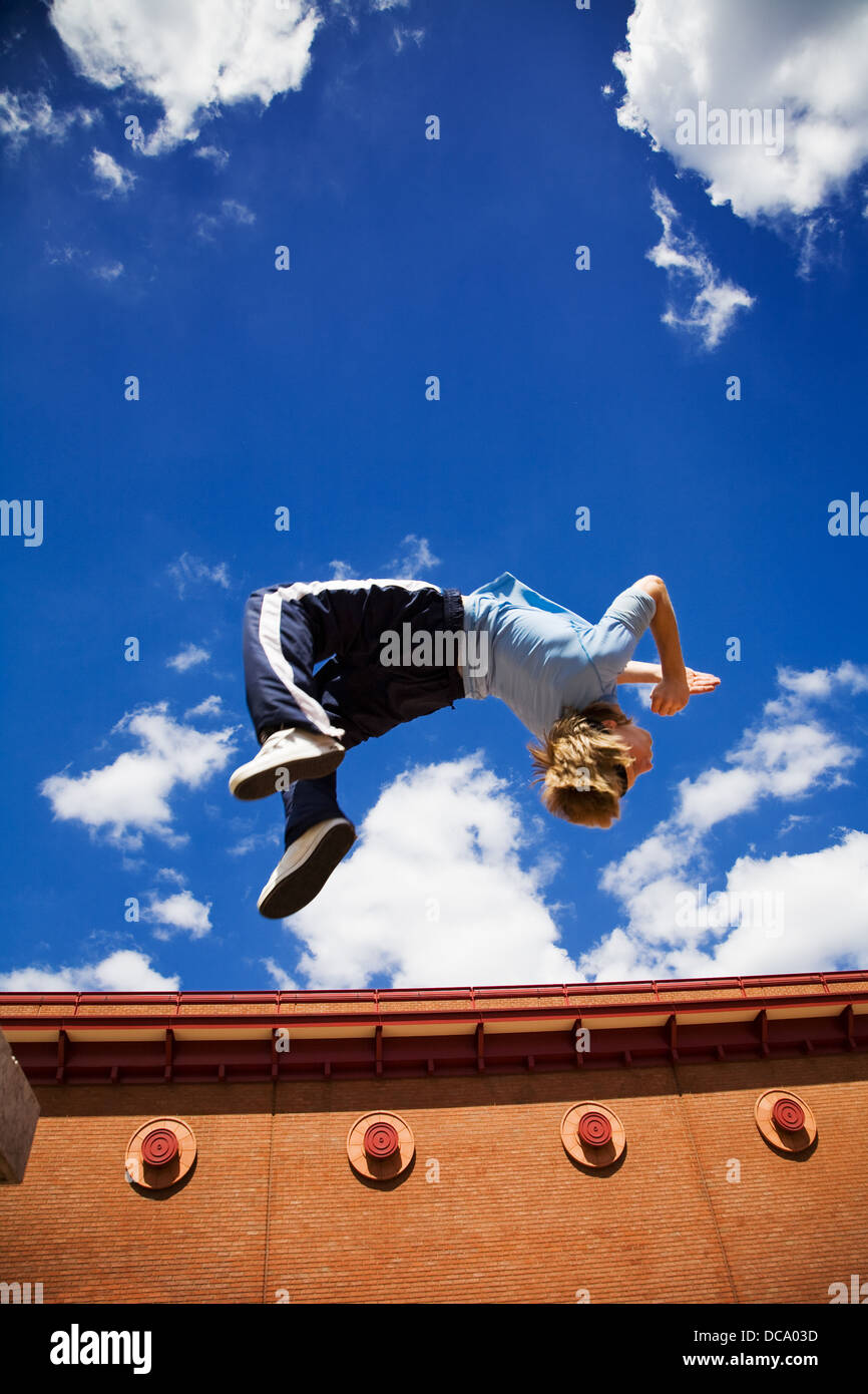 Back flip in the air hi-res stock photography and images - Alamy