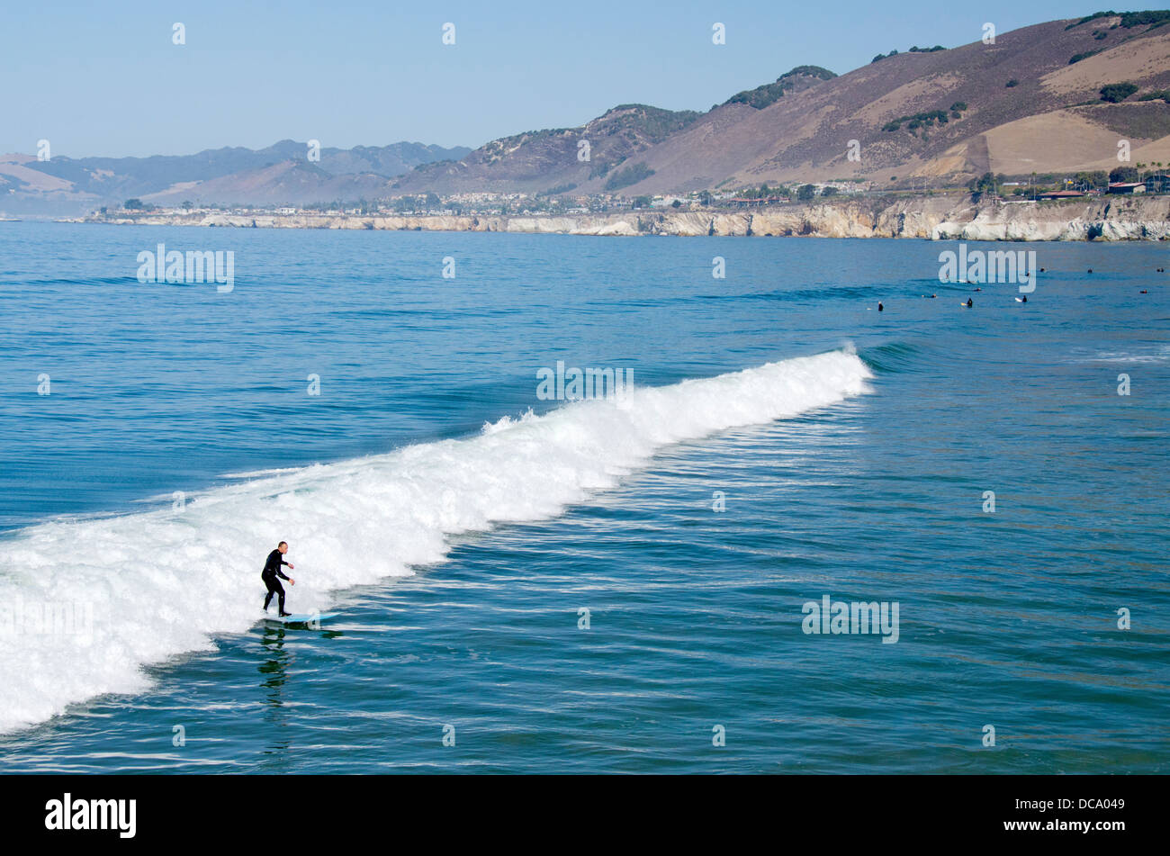 USA, California, Pacific Coast, Pismo Beach. Surfing Stock Photo - Alamy