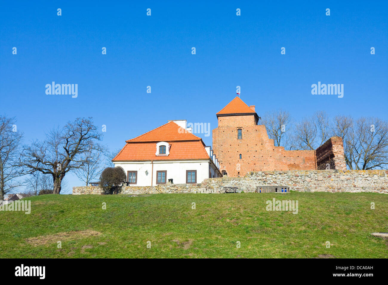 Medieval castle in Liw, Poland Stock Photo - Alamy