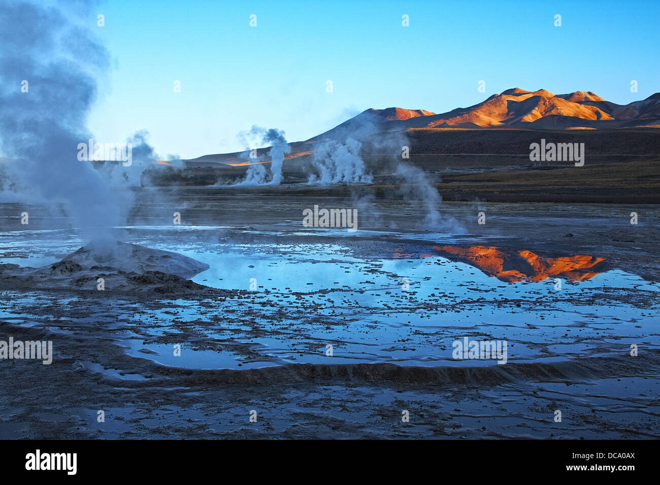 Geyser field El Tatio in Atacama desert, Chile Stock Photo - Alamy