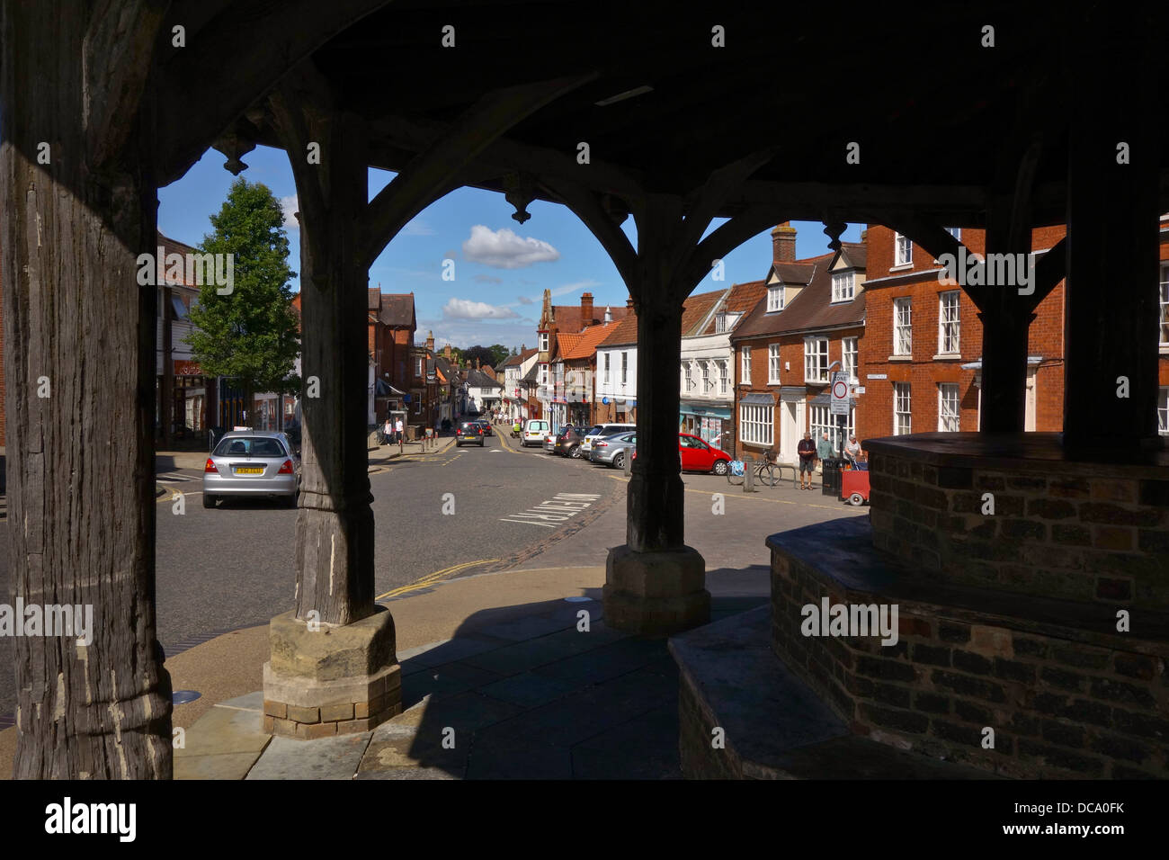 Market street Wymondham town centre Stock Photo - Alamy