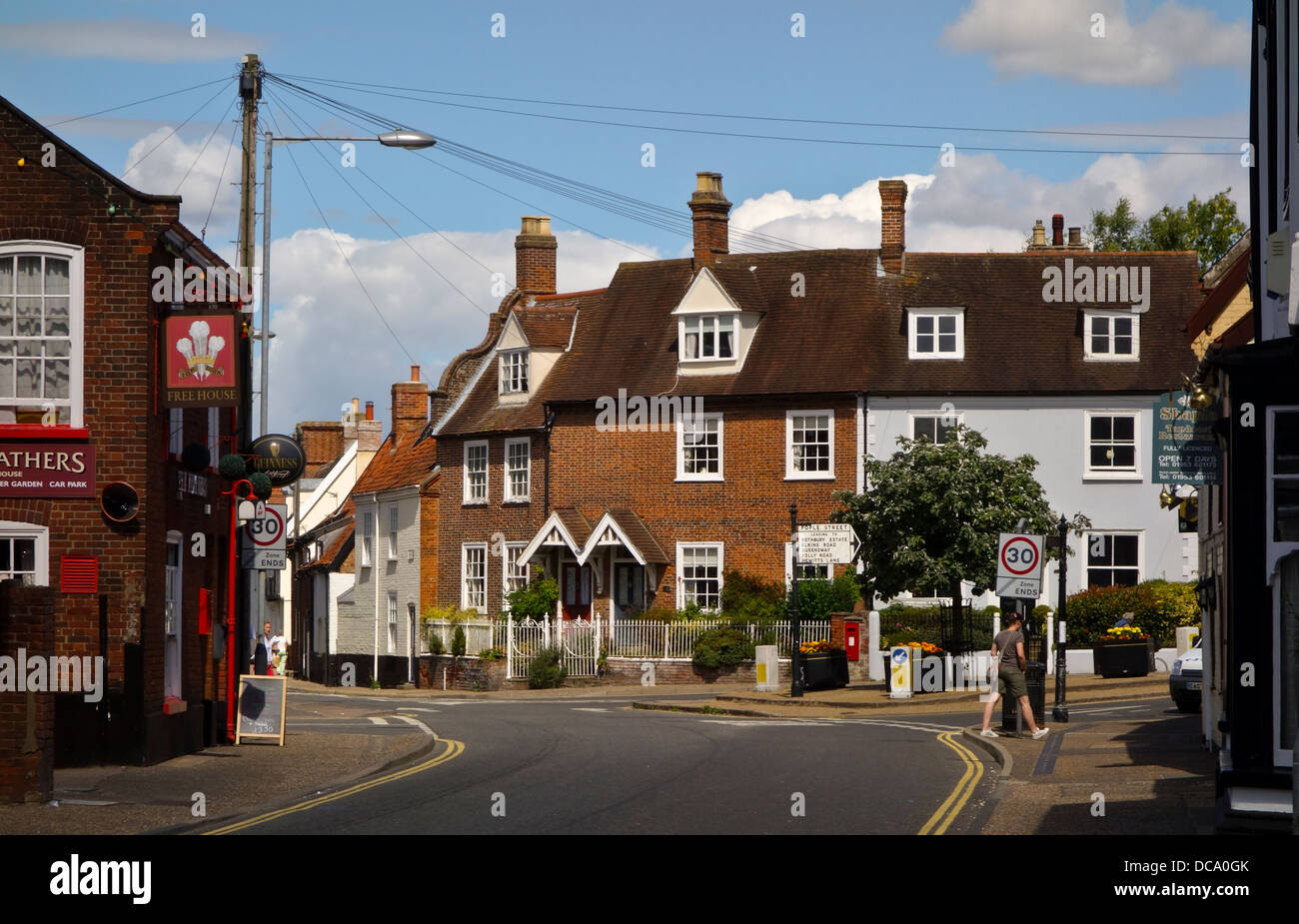 Town Green Wymondham town centre Stock Photo - Alamy